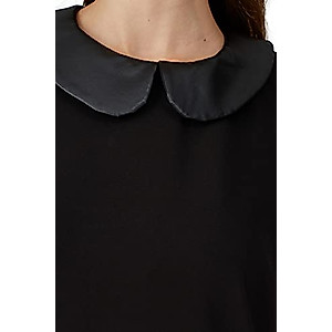 Slate & Willow Rent the Runway Pre-Loved Black Collar Dress, Black, Medium