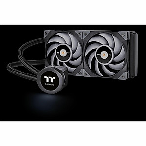 Thermaltake TH120 ARGB Motherboard Sync Edition Intel/AMD/AM5 All-in-One Liquid Cooling System 120mm High Efficiency Radiator CPU Cooler CL-W285-PL12SW-A, Black