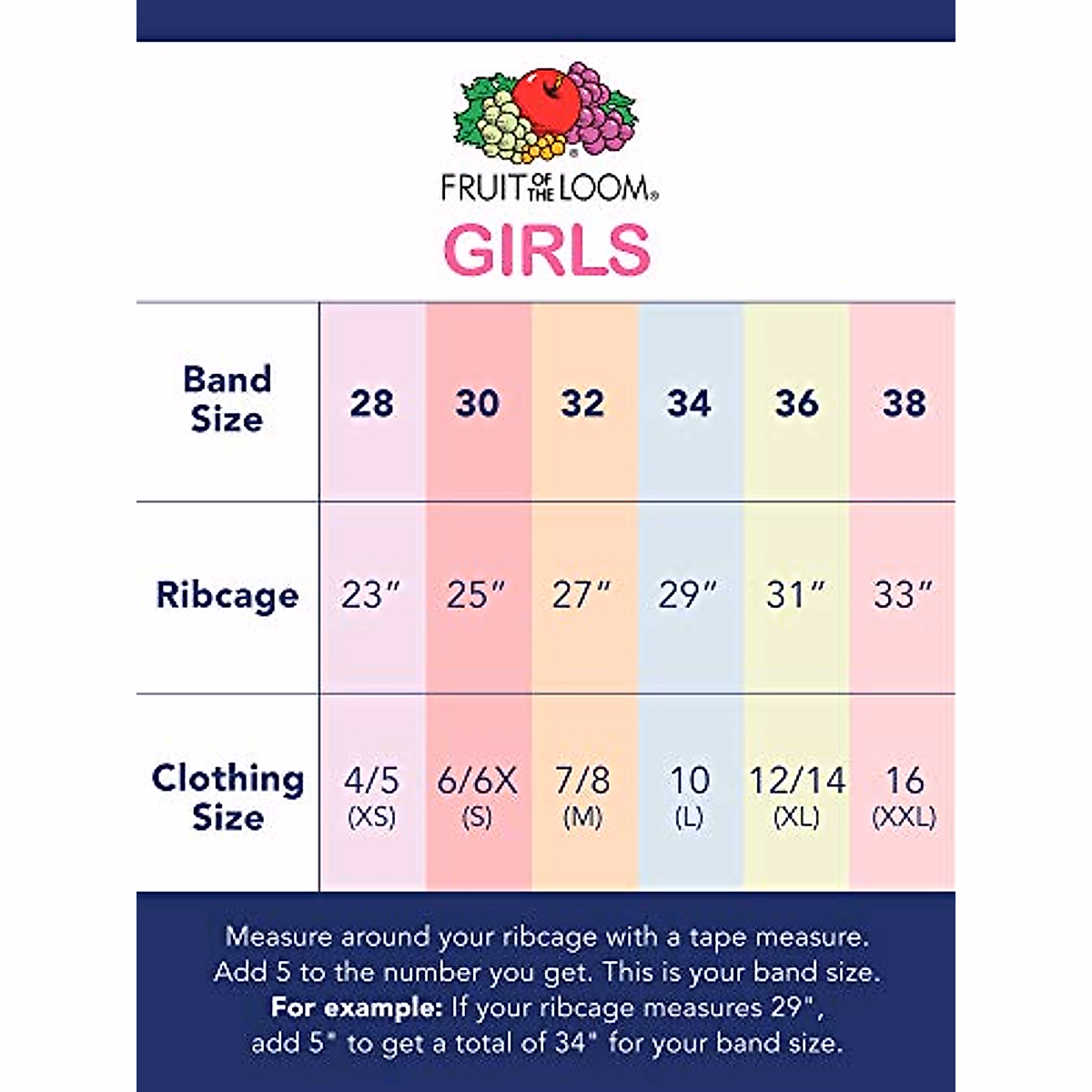 Fruit of the Loom Girls' Cotton Convertible Bralette, 3-Pack, Blush Zen Dot/White/Heather Grey, 38