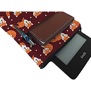 Cute Foxes Book Sleeve - Book Cover for Hardcover and Paperback - Book Lover Gift - Notebooks and Pens Not Included