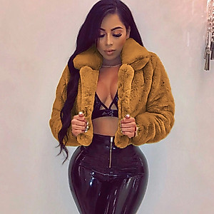 LCMTWX Womens Black Leather Jacket Long Faux Fur Coat Faux Fur Coat Womens Shawls And Wraps Dressy Womens Long White Winter Coats Purple Shag Jacket Fringe Jacket Warehouse Deals Clearance Returns