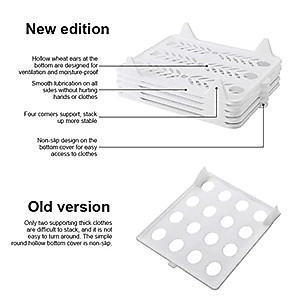 CDYD Closet Clothes Folding Board Organizer Shirt Folder Documents Divider T-Shirt Organization System Drawer Organizer (Color : D)