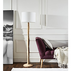 SAFAVIEH Lighting Collection Brodie Farmhouse Coastal Natural Wood 60-inch Floor Lamp (LED Bulb Included)
