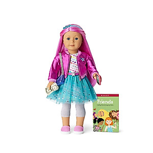 American Girl Truly Me 18-inch Doll #87 with Blue Eyes, Magenta Hair, and Lt-to-Med Skin with Warm Undertones, For Ages 6+