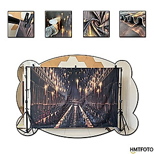 7x5ft Magic Castle Witch Wizard School Photography Backdrop Hall Candles Church Photo Studio Background for Room