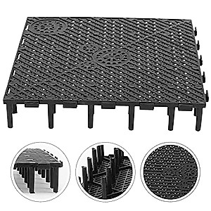POPETPOP Aquarium Bottom Grid-20 Pack Fish Tank Isolation Board Divides Tray Aquarium Divider Bottom Filter (Black)
