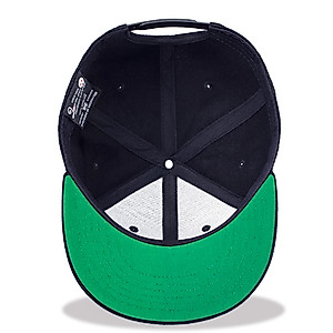 tilgomedal Snapback Hats for Men Typeface Embroidery Adjustable Flat Bill Hat Unisex Baseball Caps