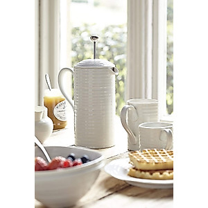 Portmeirion Sophie Conran White Cereal Bowl | Set of 4 | Dinnerware Bowl for Soup or Cereal | 7.25 Inch | Made from Fine Porcelain | Microwave and Dishwasher Safe