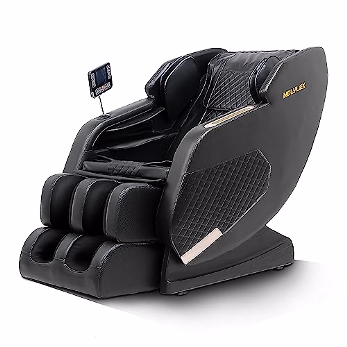 2023 Massage Chair Recliner, Zero Gravity Full Body Massage Chair with Airbags, Heating, Bluetooth Speaker and Foot Rollers (Black)
