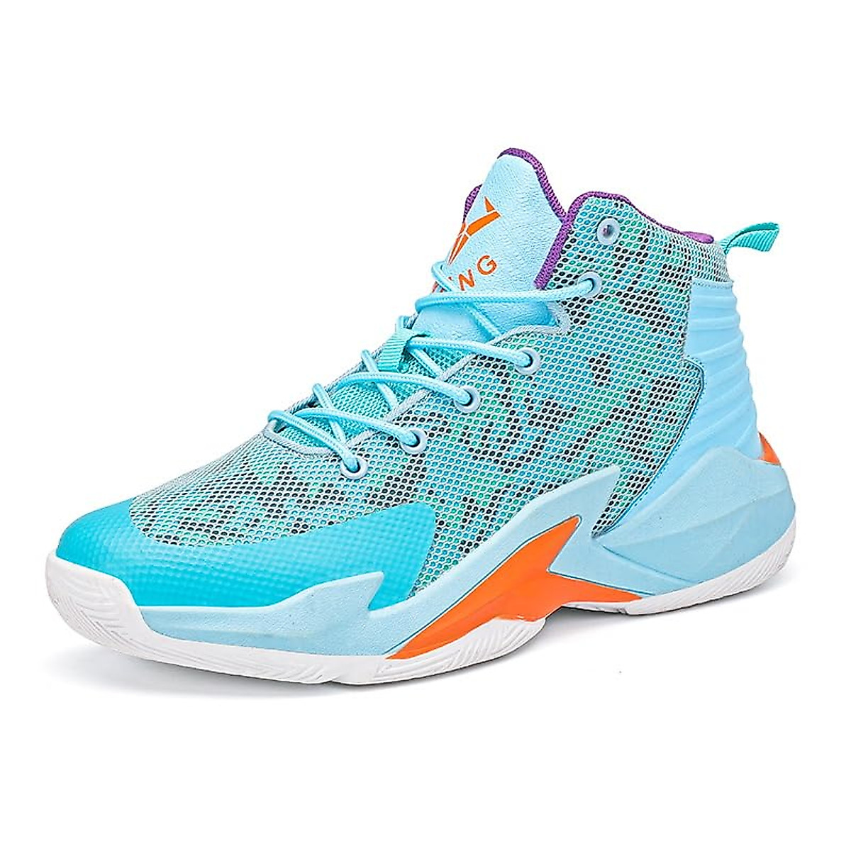 CJSPORX Zapatos de Basketball Breathable Non Slip Outdoor Fashion Sneakers Blue-2 Size 10