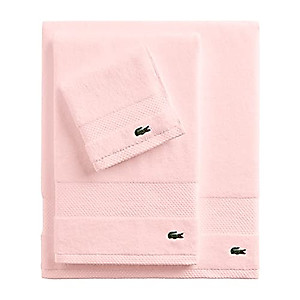Lacoste Heritage Supima Cotton Bath Sheet, Light Pink, 35" x 70"