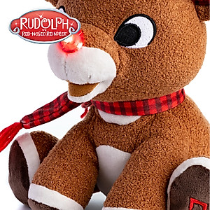 Rudolph the Red - Nosed Reindeer - Stuffed Animal Plush Toy with Music & Lights