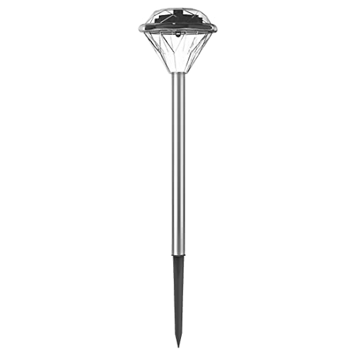 Solar Powered Lights (Set of 24)- LED Outdoor Stake Spotlight Fixture for Gardens, Pathways, and Patios by Pure Garden , Silver - 50-16