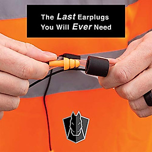 Earplugs That Attach to Safety Glasses | Safety Wear | Hearing Protection with Plug Storage Case for Eyewear and Sunglasses | 27/29 NRR