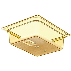 Carlisle FoodService Products 10421B13 StorPlus High Heat Food Pan, 4" Deep, Half Size, Amber