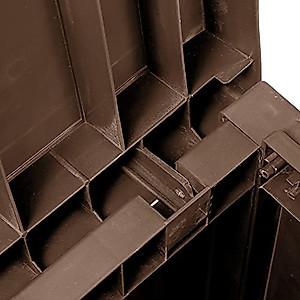 Vandue Modern Home La Jolla Weatherproof Outdoor 51 Gallon Storage Deck Box w/Lid (Brown)