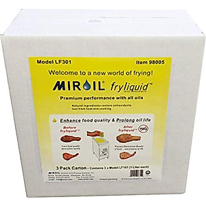 Miroil FryLiquid, 12 x 1 Litre Bottles, Fry Oil Filter Aid, Reduce Oil Costs, BULK Saver Pack, Antioxidant for Fry Oil, Prevent Oil Breakdown, LF1201, 12 x 1 litre (12)