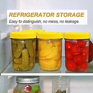 [12 pcs]16 oz Mason Jars,Glass Jars with Lids, Airtight Canning Jars, Wide Mouth Mason Jars. Airtight Container For Jams, Honey, Spices,Pickles, Home Decor,Overnight Oats,Fruit Preserves