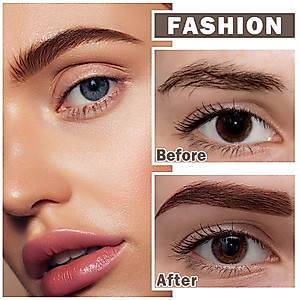 Peel Off Tattoo Eyebrow Gel Natural Eye Brow Gel Natural Eyebrow Tattoo,Waterproof Long Lasting Easy Peel Off Eyebrow Tattoo Makeup (Brown)