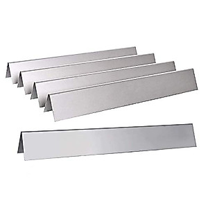 GasSaf 21.5" Flavorizer Bars Replace for Weber 7534, Genesis Silver A, Spirit 200 Series E/S200 E/S-210, Spirit 500 with Side Control Knob, 5-Pack Stainless Steel Flavor Bars(21.5" x 1.7" x 1.7")