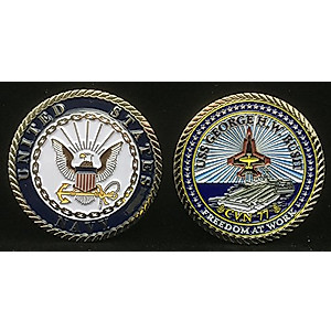 USS George Bush CVN 77 (Enlisted) Challenge Coin