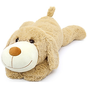 BENINY Giant Dog Puppy Stuffed Animal 32", Cute Big Stuffed Dog Body Pillow for Kids, Large Stuffed Animals Dogs Plush Toy Gift