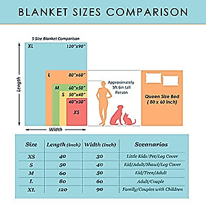 Prayer Blanket Throw with Scripture Bible Verse- Be Strong and Courageous Joshua 1:9, Religious Gift for Women Men Christian Spiritual Healing Blanket Home Bed Couch Teen Size 50"x60" Flower