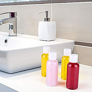 TUPARKA 30 Pack Clear Plastic Empty Travel Bottles with Flip Cap, Portable Refillable Containers Liquid Hand Sanitizer Containers Toiletry Containers Cosmetic Bottles