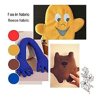 F as in Fabric | Polar Fleece Fabric | Half Yard | 18 "X 60" | Soft, Warm | Hand Crafts, Sewing Projects, Eye Mask (White, Half Yard)