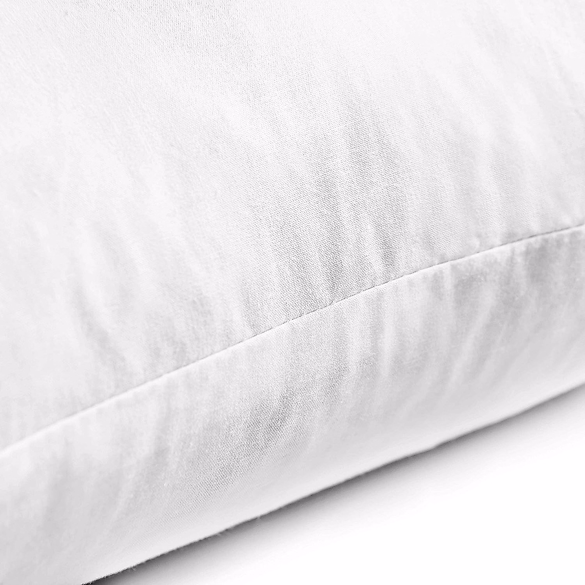 Premium 23x23 Inch Decorative Throw Pillow Inserts - (Pack of 2 White) | Goose Feathers & Duck Down Fill | 100% Cotton Cover | Plush and Breathable | 233 Threads Count