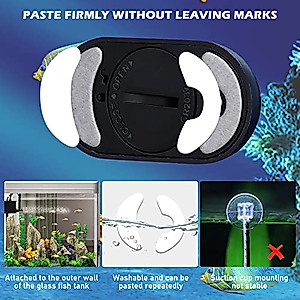 Aquarium Thermometer Digital - Fish Tank Thermometer, LED Fish Tank Thermometer with Touch Screen, Digital Fish Tank Thermometer with High Precision Sensor for Glass Containers, Turtle Tank, Aquariums