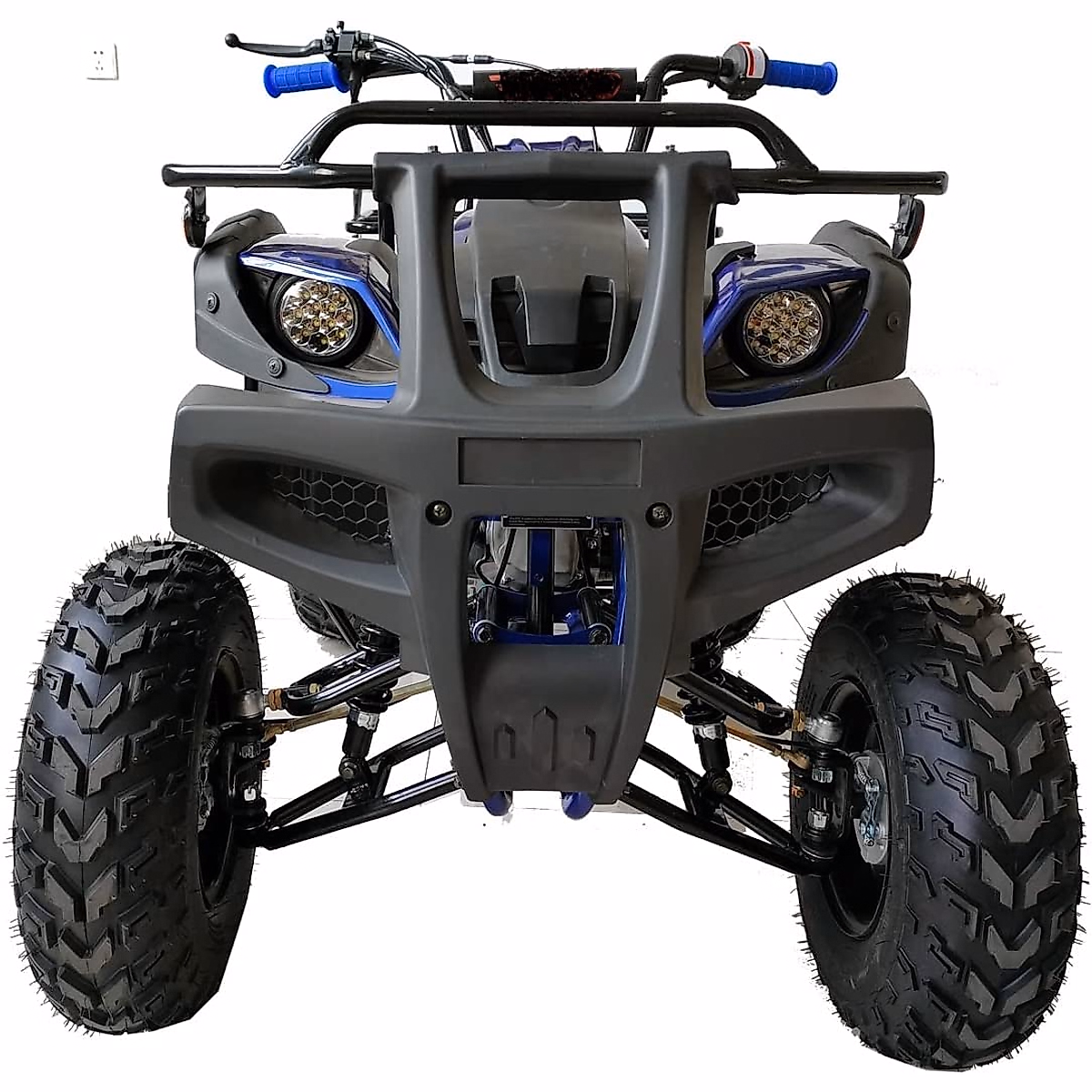 200cc ATV Quad Youth ATVs Big Size Adult Quad Fully Automatic with Reverse 4 Wheeler Model CRT 200-1 (Bold Blue Color)