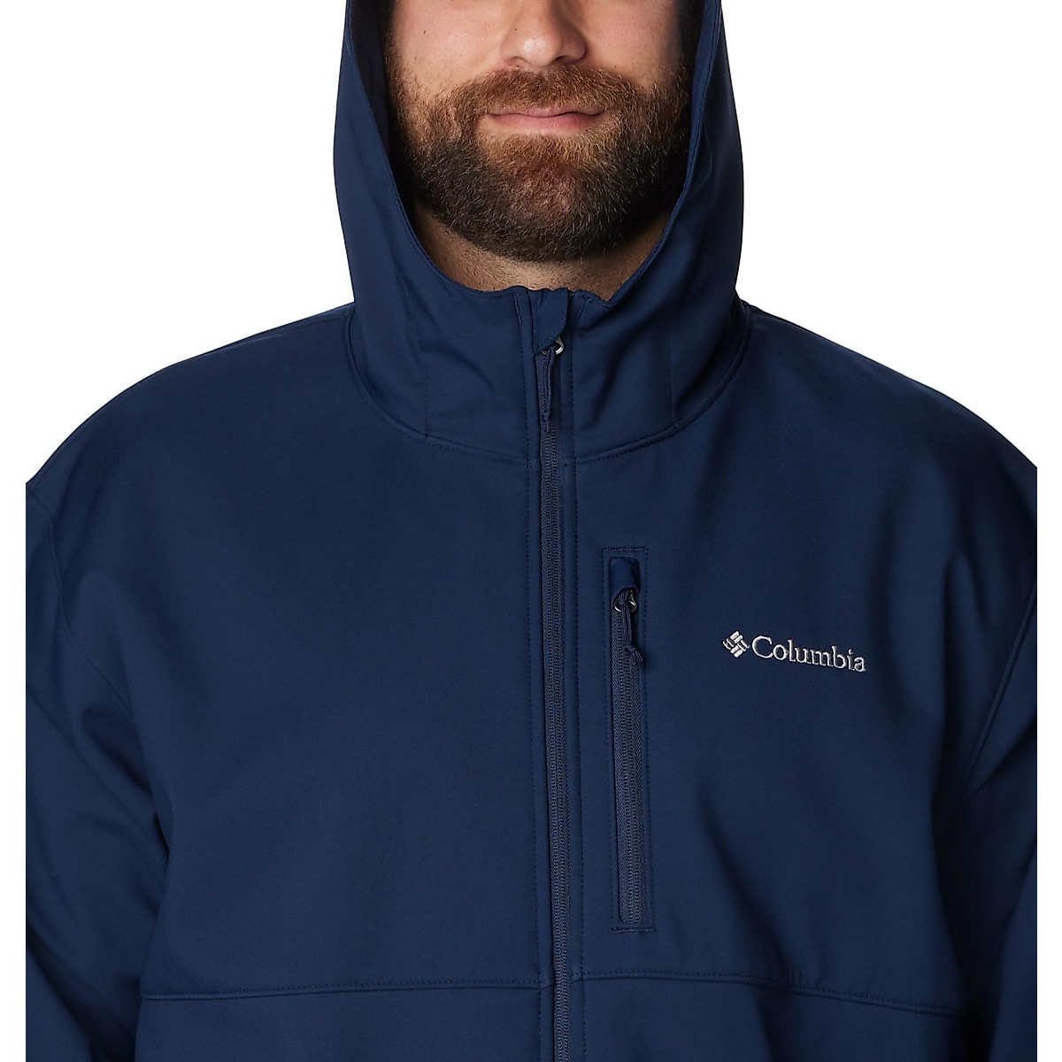 Columbia Men's Ascender Hooded Softshell Jacket, Collegiate Navy, X-Large