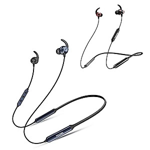 Tecno Wireless Active Noise Cancelling Bluetooth Headphones with Microphone, 38HRS Playtime Neckband Bluetooth Headphones