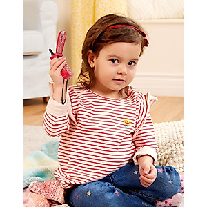 B. toys- Hellophone- Red- Pretend Play Toy Cell Phone – Kids Play Phone with Light Sounds and Songs – Toddler Phone with Message Recorder- 18 months +