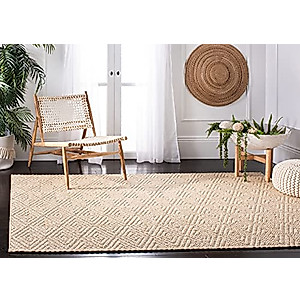 SAFAVIEH Palm Beach Collection Area Rug - 5' x 8', Beige & Beige, Sisal Design, Non-Shedding & Easy Care, Ideal for High Traffic Areas in Living Room, Bedroom (PAB360A)
