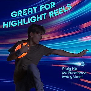 GlowCity Glow in The Dark Football - Light Up, Official Size Footballs - LED Lights and Pre-Installed Batteries Included﻿