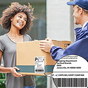 Jiose Direct Thermal Shipping Label 4x6 Thermal Label Roll Mailing Labels for Thermal Label Printer, 220 Labels/Roll