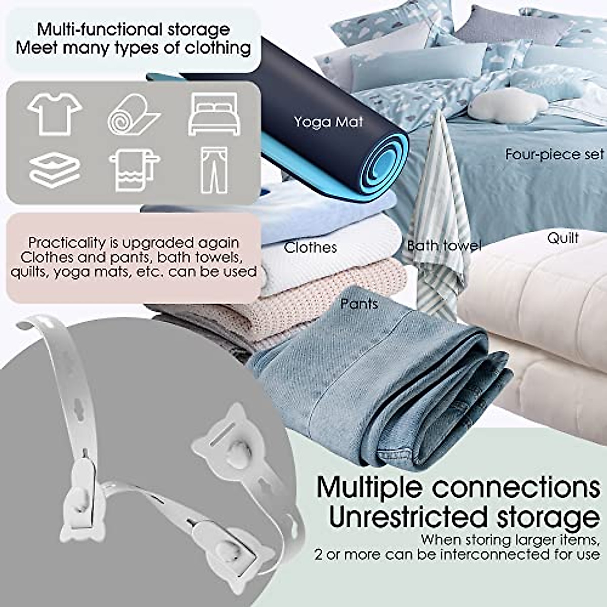 Nearockle 15Pcs Silicone Cable Straps, 5Inch Reusable Cable Ties Cord Organizer for Bundling and Fastening, Electronics Accessories Cable Management in Home, Office, Closet, Desk (Grey)