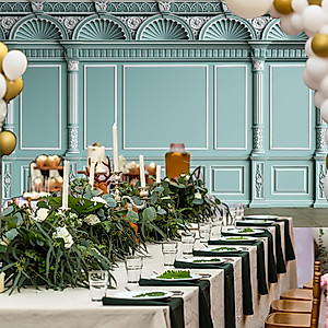 Baocicco 15x10ft Ancient Palace Backdrops for Party Celandine Green Wall Background Royal Palace Pillars Columns Photography Backdrop Wedding Birthday Baby Shower Decorations Kids Graduate Photo