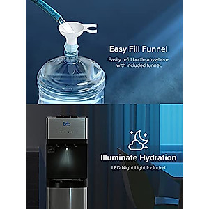 Brio 520 Series No Line Bottom-Loading Water-Cooler with Built-in 2 Stage Water-Filter