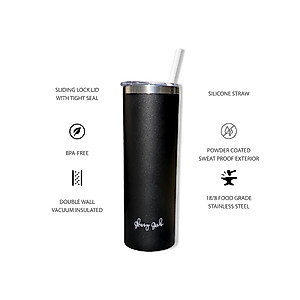 Glassy Girls I Can't. My Kid Has Practice. A Game. Something. Tumbler, Soccer Mom Gift, Gift for Mom, Band Mom Gift, Gift for Sports Mom, Sports Dad Gift, Funny Sports Travel Mug, 20oz Tumbler (Black)