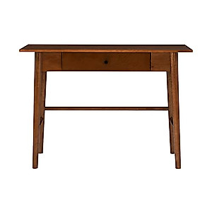 Linon Melissa Mid-Century Walnut Desk, 42" W x 19" D x 30" H