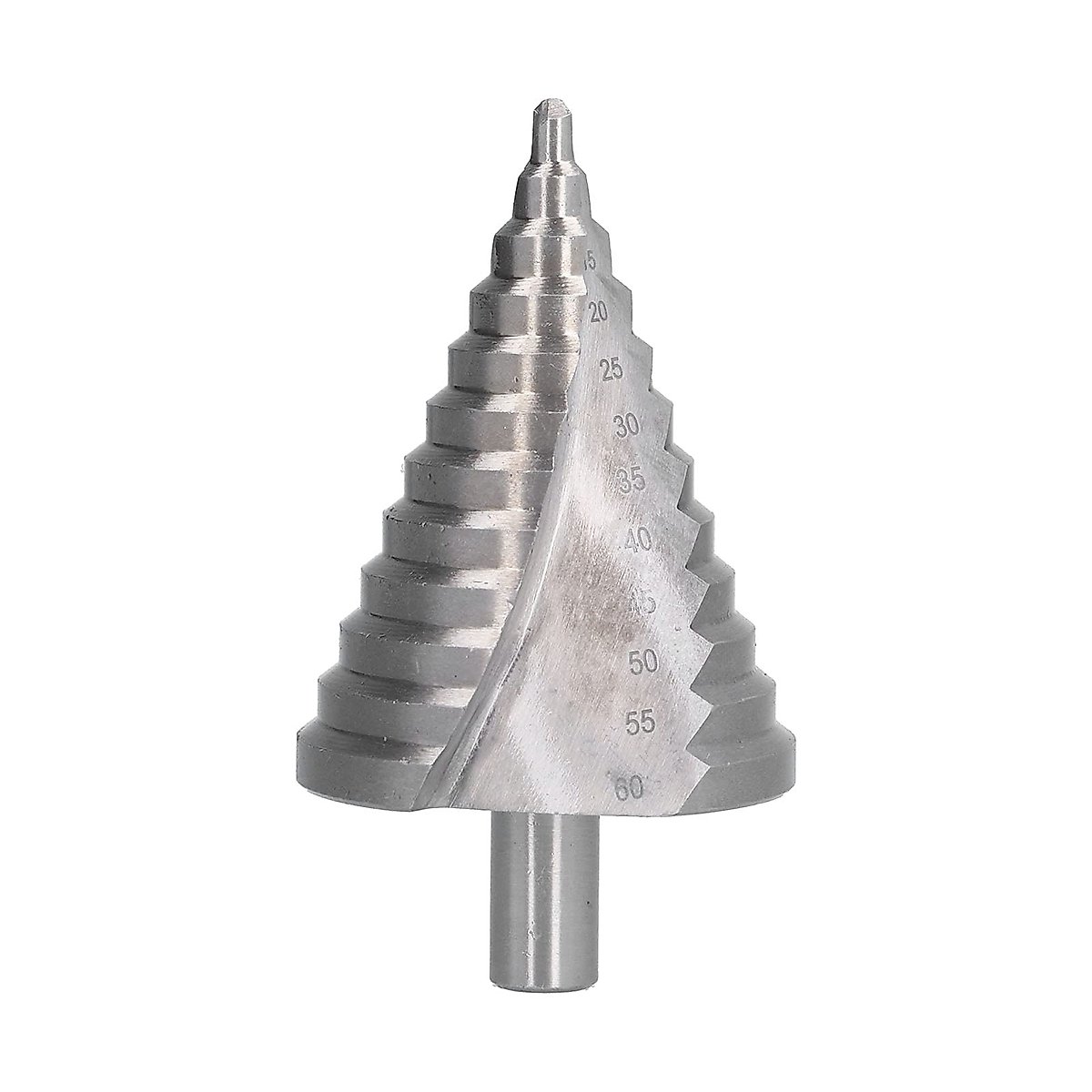 Spiral Step Drill Bit, High Speed Steel Ladder Structure Sturdy Durable Conical Drill Bit Faster Efficient Wide Application for Drill for Bench Drill