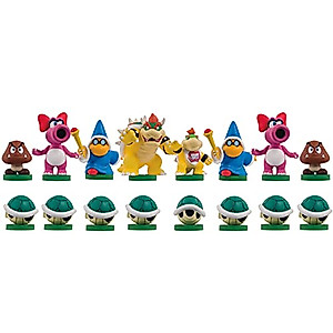 USAOPOLY Super Mario Chess Set | 32 Custom Scuplt Chesspiece for 2 players Including Iconic Characters Like Mario, Luigi, Peach, Toad, Bowser | Themed Chess Game from Nintendo Video Games