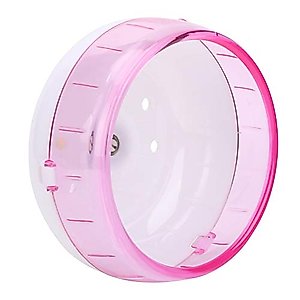 Fockety Hamster Toy, Sturdy Plastic Material Detachable Bracket Lightweight Hamster Wheel, for Guinea Pig(Pink)