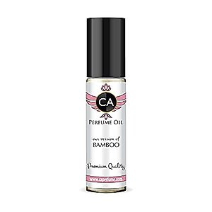 CA Perfume Impression of Bamboo For Women Replica Fragrance Body Oil Dupes Alcohol-Free Essential Aromatherapy Sample Travel Size Concentrated Long Lasting Attar Roll-On 0.3 Fl Oz/10ml