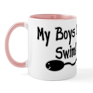 CafePress My Boys Can Swim! Mug Ceramic Coffee Mug, Tea Cup 11 oz