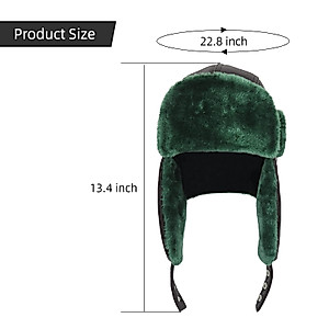 Cousin Trapper Hat Eddie Winter Hats for Men Women Hunting Ski Hat with Ear Flap National Lampoon's Christmas Vacation Trapper Faux Fux Hat Black