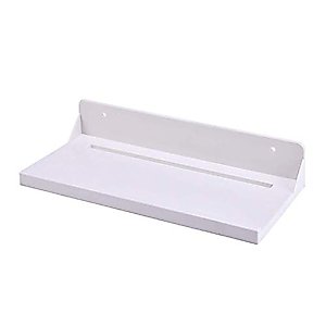 XJJZS Bathroom Organizers Adhesive Shelf Storage with Towel Bar, Wall Mounted Floating Shelves Corner Suction